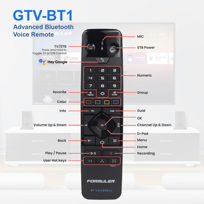 How to Use Formuler BT1 Remote Effectively